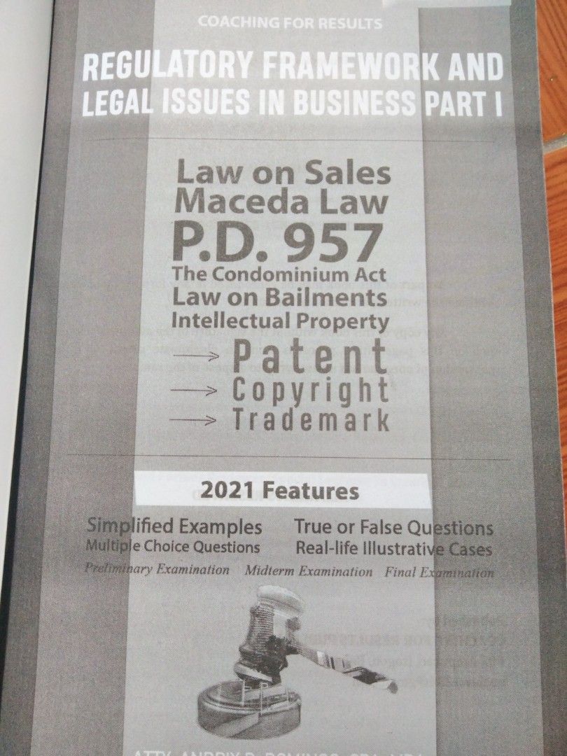 Regulatory Framework and Legal Issues in Business Part 1 (2021 ed) by ...