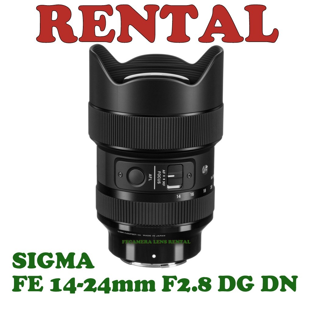 RENTAL Sigma FE 14-24mm f/2.8 DG DN Art, Photography, Lens & Kits on ...