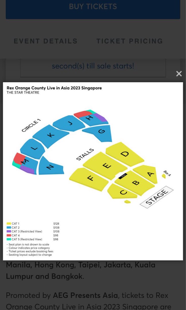 Rex Orange Country Live in Singapore 2023, Tickets & Vouchers, Event ...