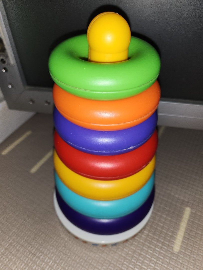 Ring stacking musical tower, Babies & Kids, Infant Playtime on Carousell