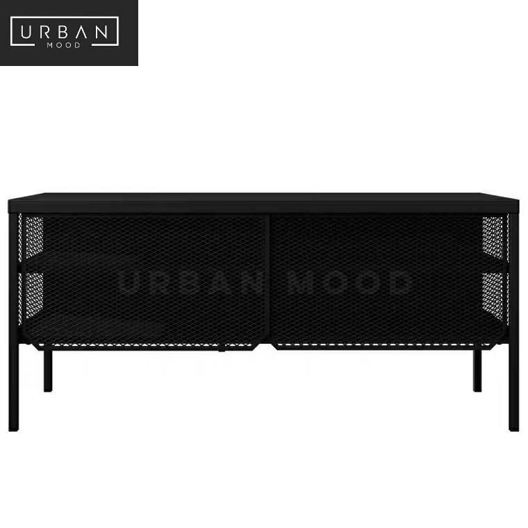 ROBLES Industrial Mesh TV Cabinet, Furniture & Home Living, Furniture ...
