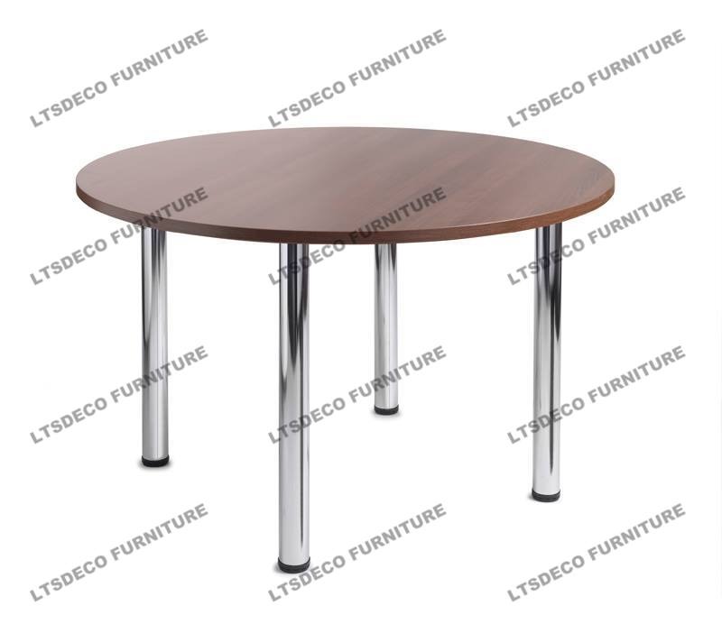 ROUND TABLE TUBULAR LEGS OFFICE PARTITION FURNITURE on Carousell
