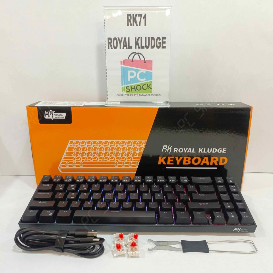 ROYAL KLUDGE RK71 MECHANICAL KEYBOARD BLACK (B-NEW), Computers & Tech ...