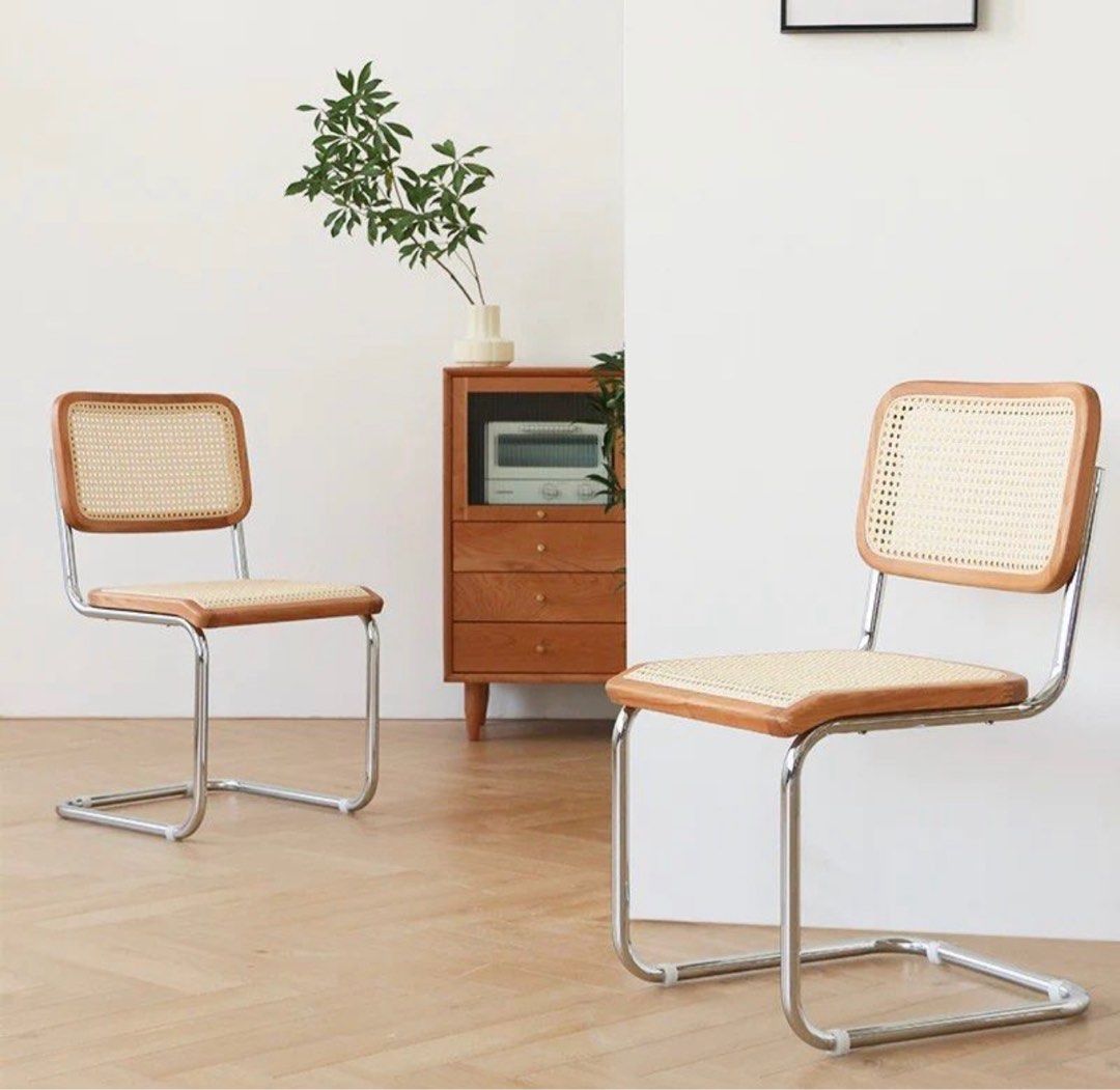 SALIN Modern Rattan Dining Chair, Furniture & Home Living, Furniture ...