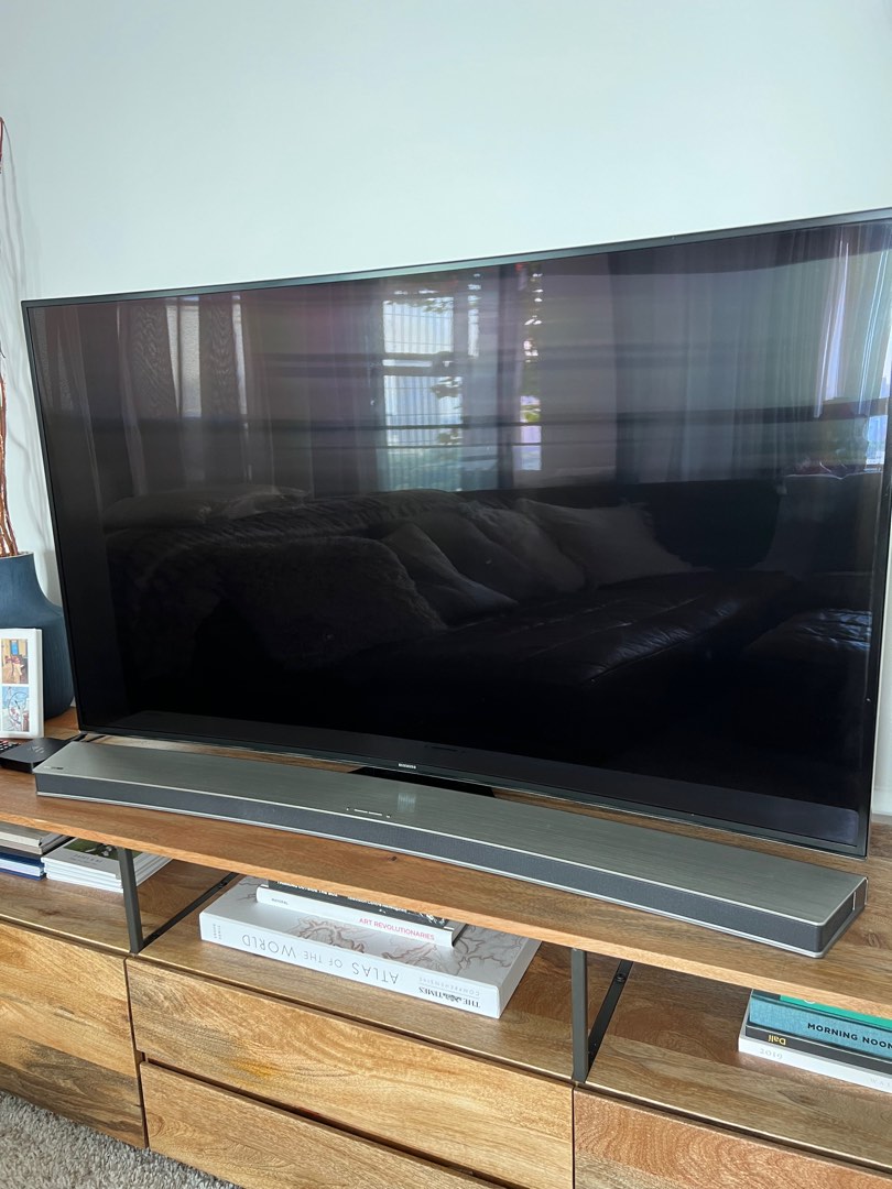 Samsung 55 inch curve screen TV and Samsung sound bar, TV & Home ...