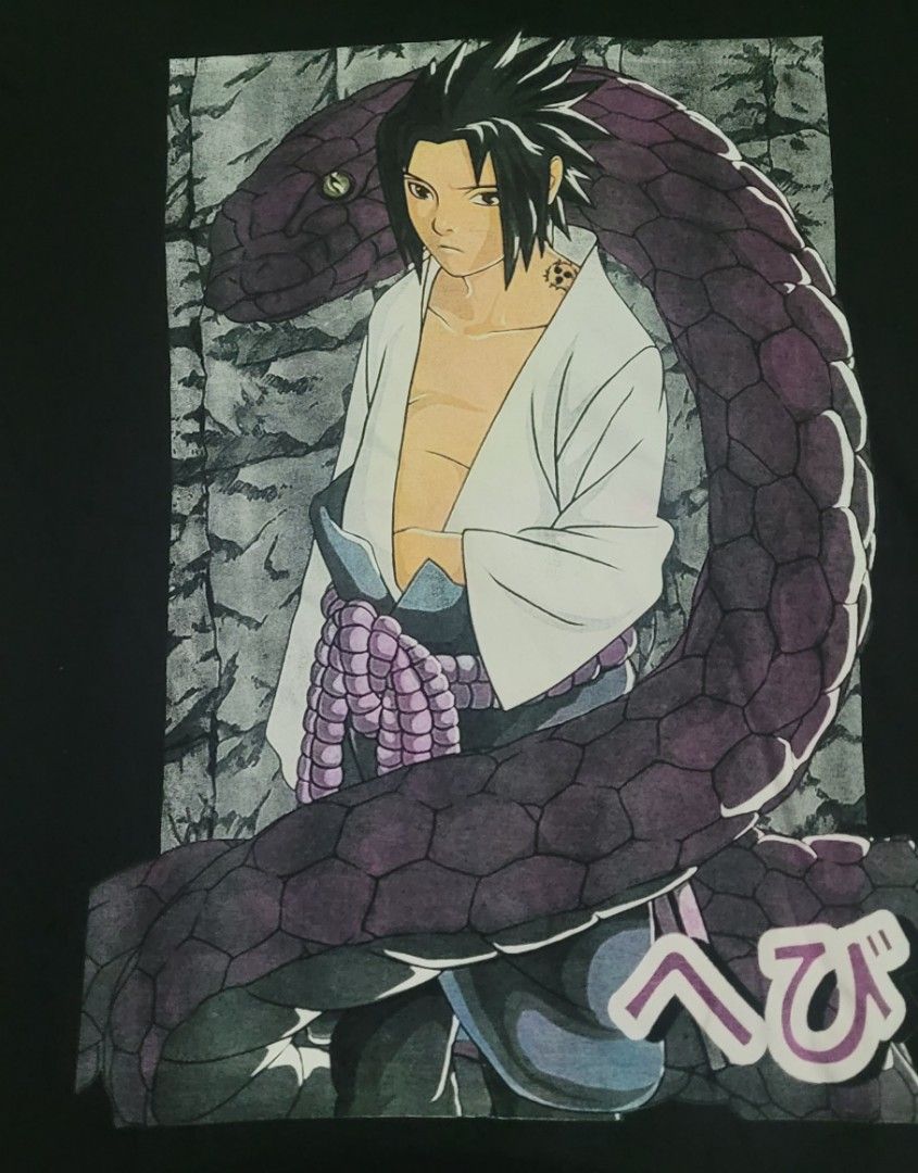 Sasuke W/ Orochimaru, Fesyen Pria, Pakaian , Atasan di Carousell