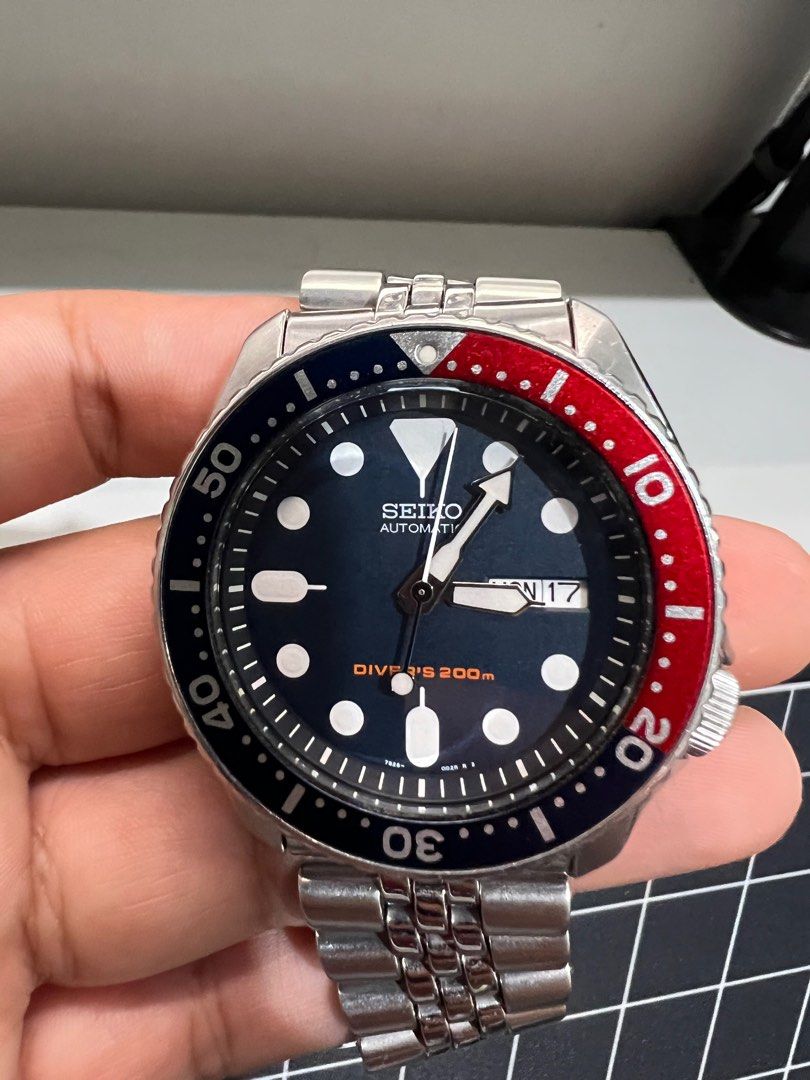 Seiko SKX009 Pepsi Automatic Divers Watch, Men's Fashion, Watches ...