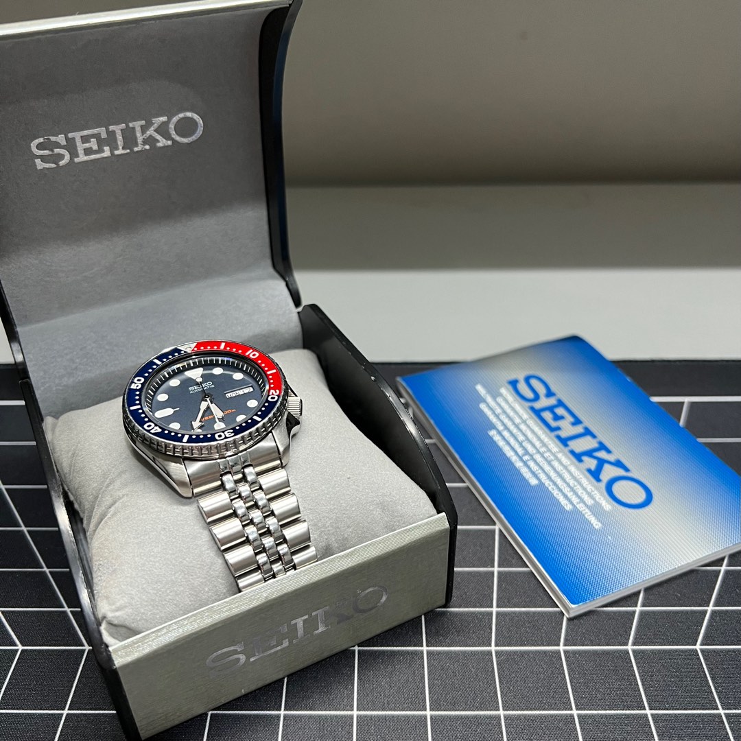 Seiko SKX009 Pepsi Automatic Divers Watch, Men's Fashion, Watches ...