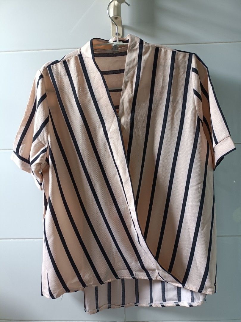 Semi formal top for office, Women's Fashion, Tops, Blouses on Carousell