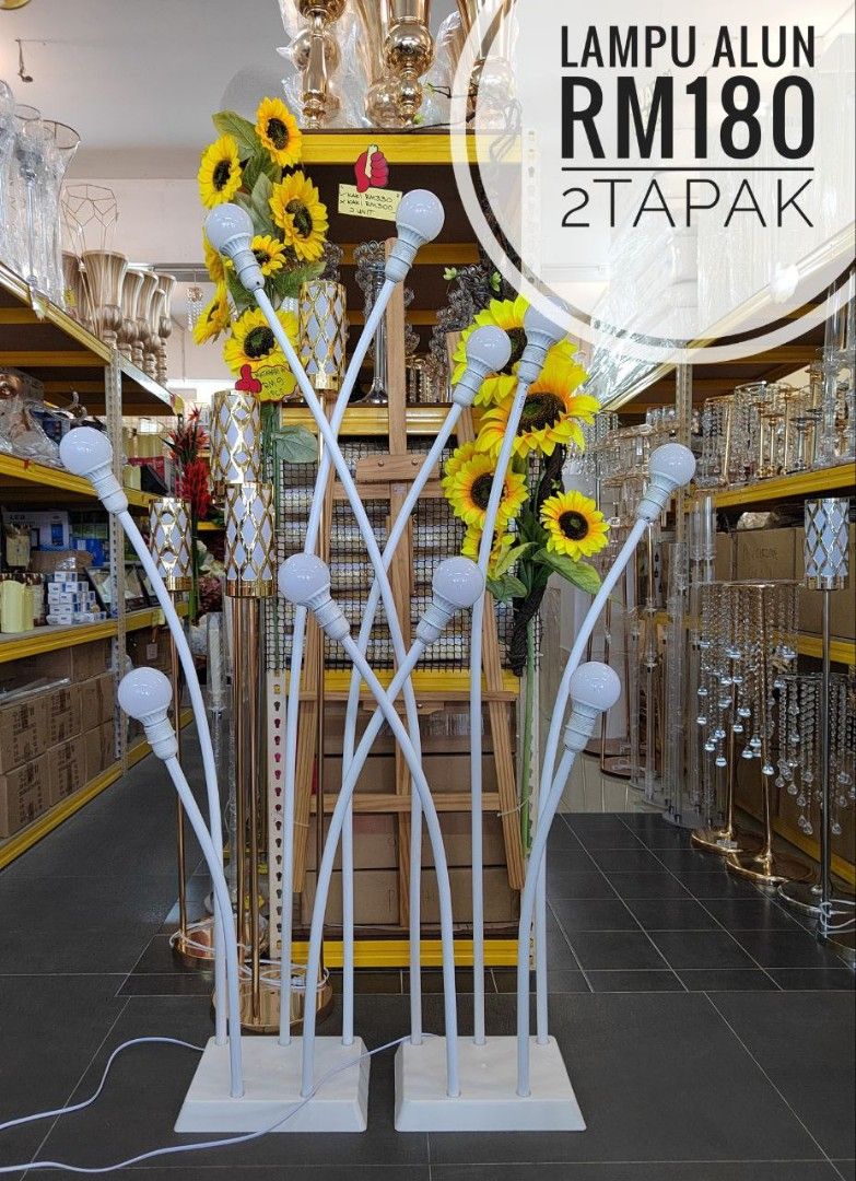 Sewa rental lampu beralun lilin led candles wedding ceremony setup ...