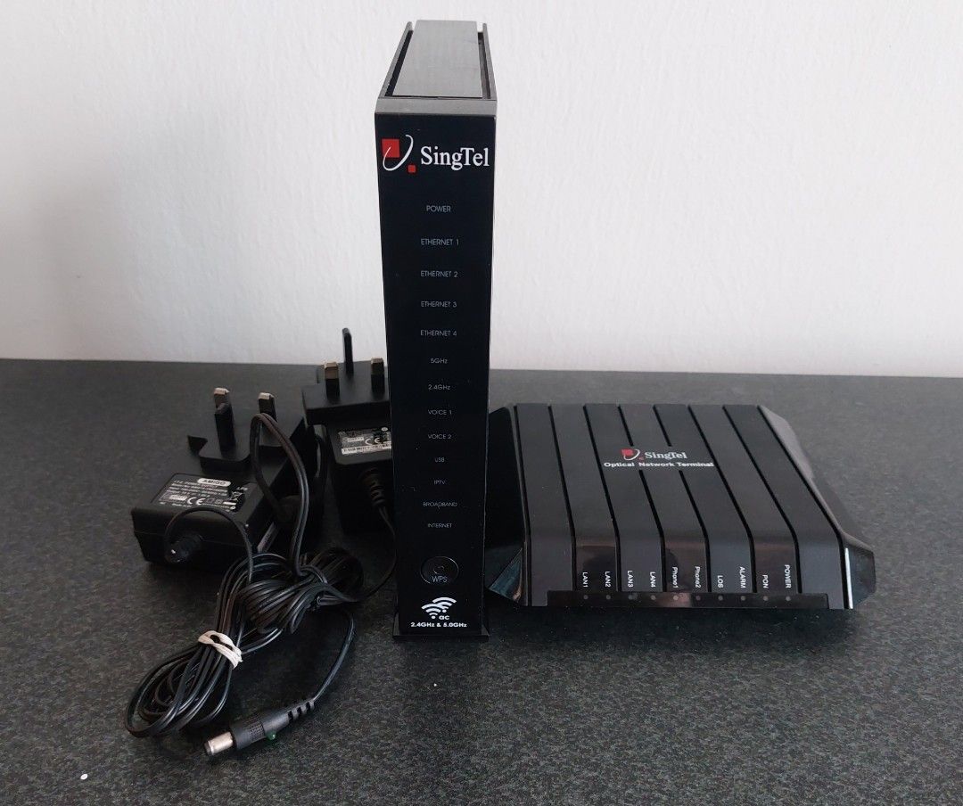SingTel (Aztech) Dual Band Gigabit Wireless Router+ONT, Computers ...