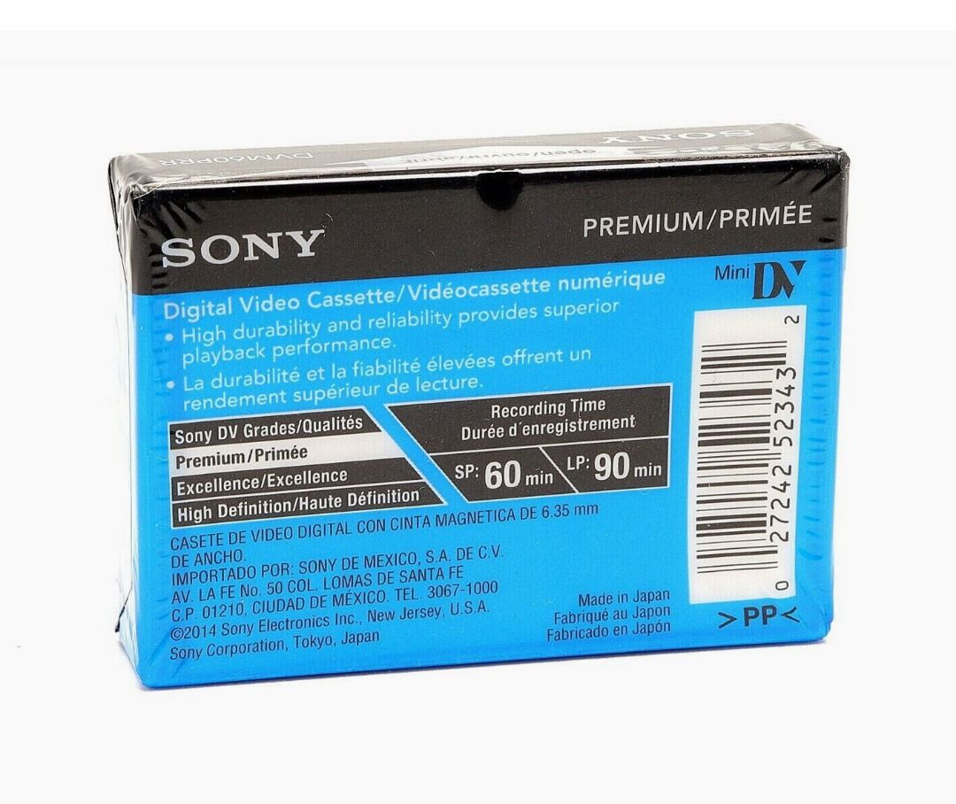 Sony 60DVC DVM Mini DV Premium Video Tape for camcorder handycam Sony ...