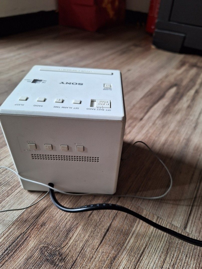 SONY portable cube radio with clock, Audio, Portable Music Players on ...