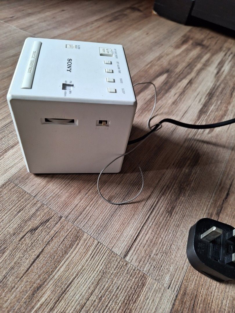 SONY portable cube radio with clock, Audio, Portable Music Players on ...