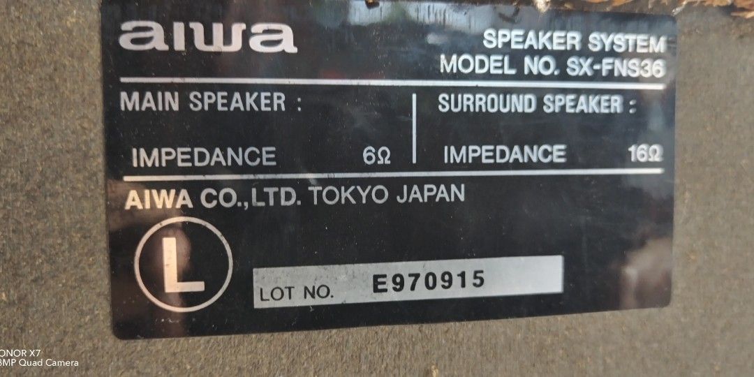 Speaker aiwa nsx, Audio, Soundbars, Speakers & Amplifiers on Carousell