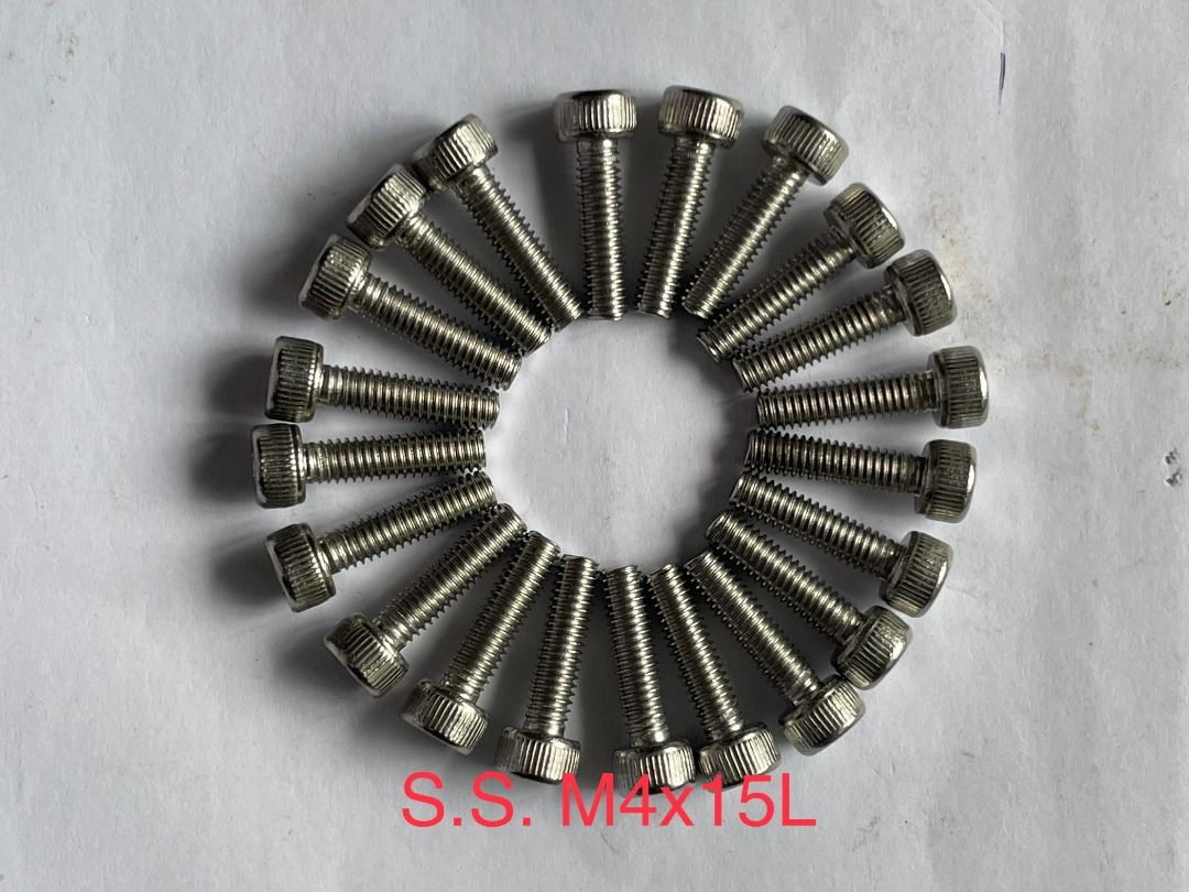 Stainless Steel Cap Screw with/without Nuts, Furniture & Home Living ...