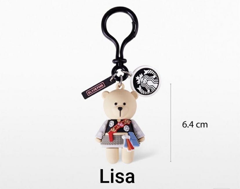 Starbucks black pink bearista keychain, Hobbies & Toys, Collectibles & Memorabilia, Fan ...