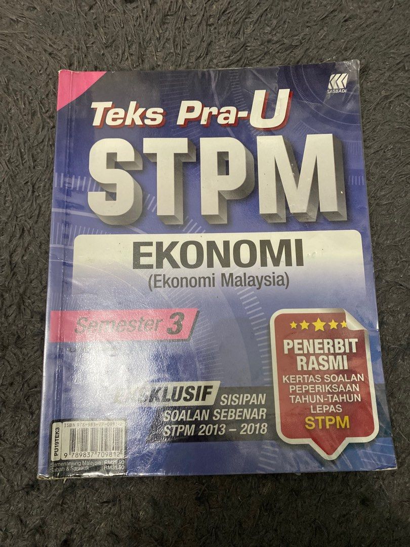 Stpm ekonomi sem 3, Hobbies & Toys, Books & Magazines, Textbooks on ...