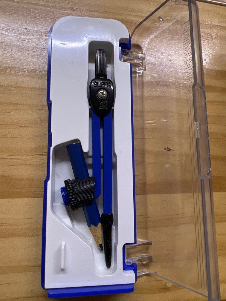 日本Super Compass圓規（連盒）, 興趣及遊戲, 手作＆自家設計, 文具 - Carousell