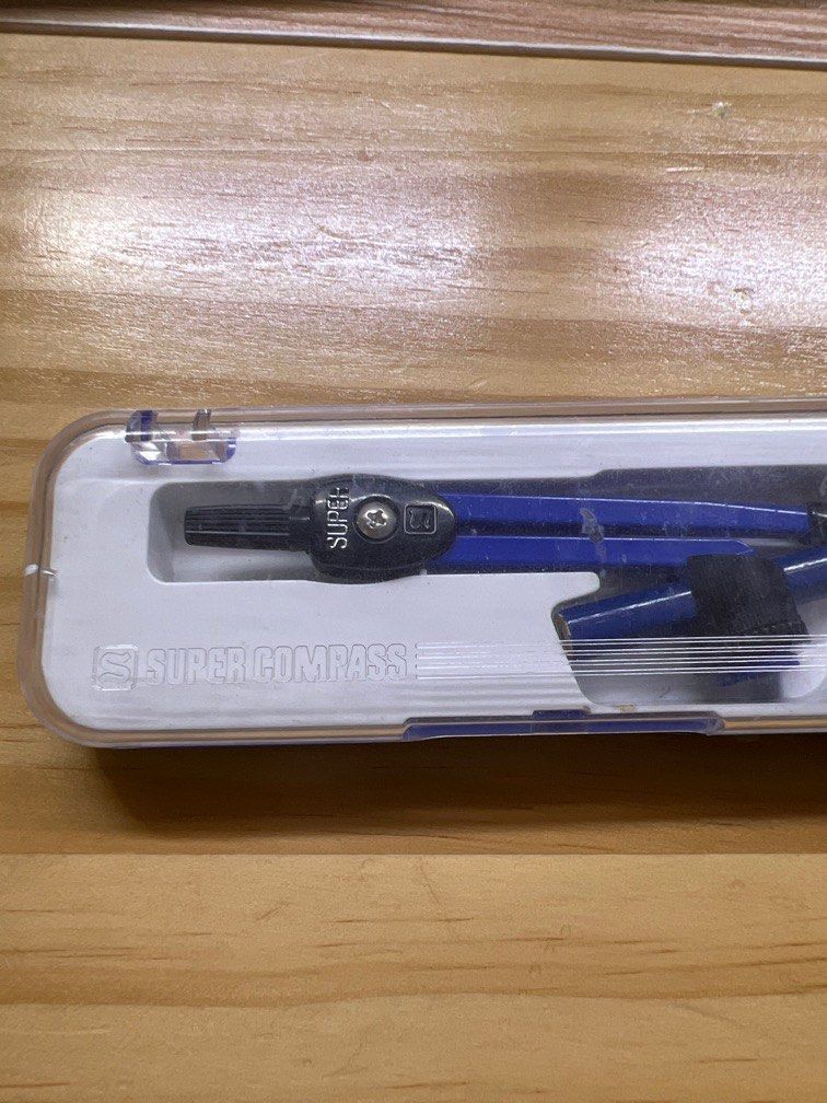 日本Super Compass圓規（連盒）, 興趣及遊戲, 手作＆自家設計, 文具 - Carousell