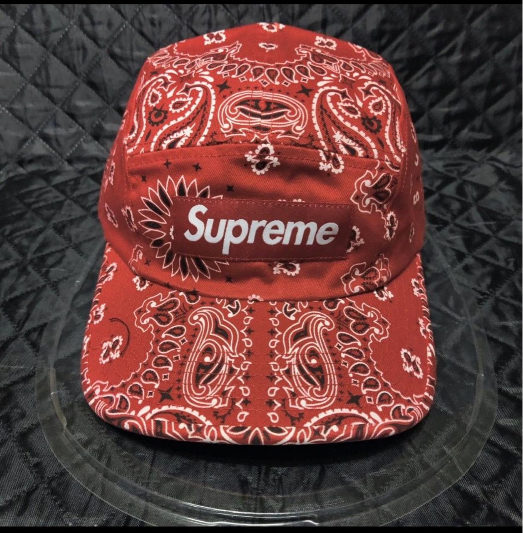 Supreme SS21 Red Bandana Cap, Men's Fashion, Watches & Accessories ...