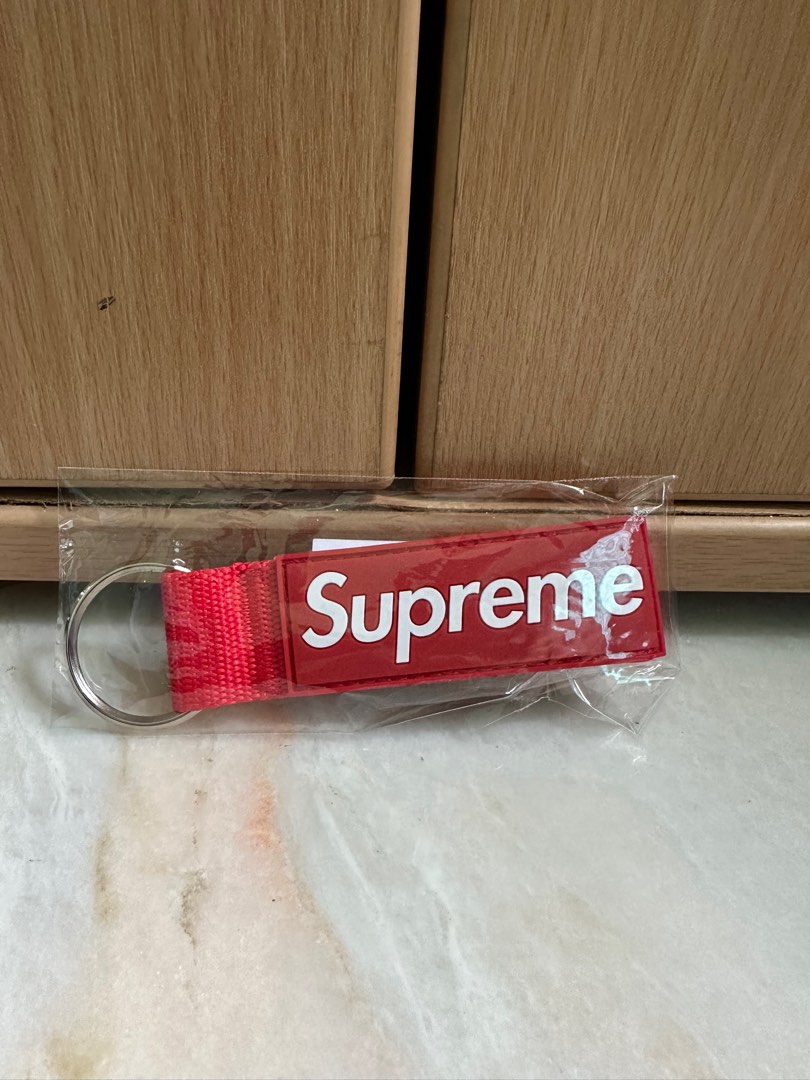 Supreme Webbing Keychain Red, Men's Fashion, Watches & Accessories ...