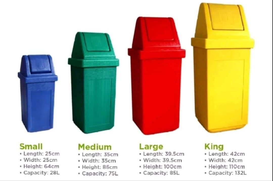 SWING TYPE TRASH BIN, Furniture & Home Living, Cleaning & Homecare ...