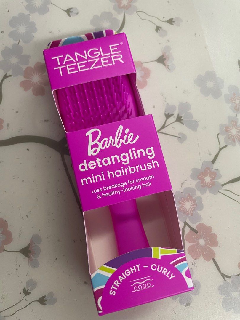 Tangle Teezer Barbie Wet Detangling Hairbrush and Mini Hairbrush ...
