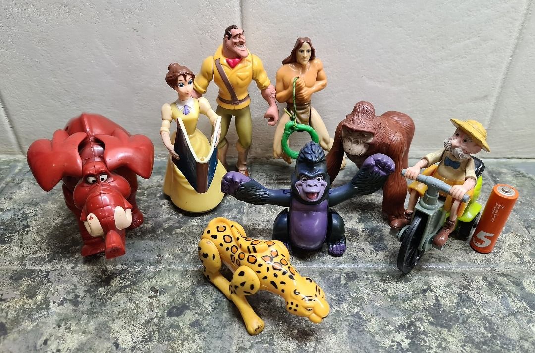 TARZAN - 1999 McDonald's Disney Complete Happy Meal Toy Set Series ...