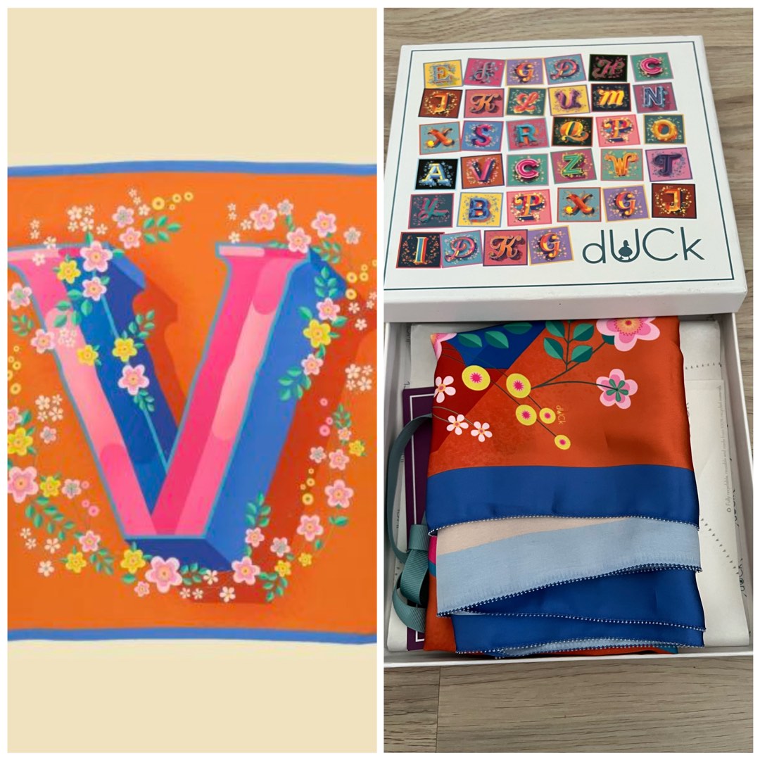 the alphabet square V duck, Women's Fashion, Muslimah Fashion, Hijabs on Carousell