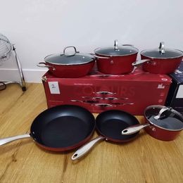 The cooks collective colours premium forged aluminum six piece cookset ...