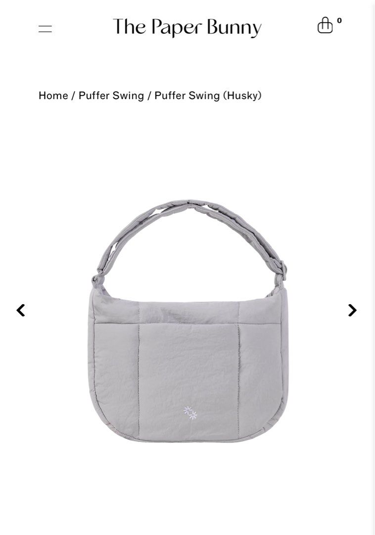 The Paper Bunny Puffer Swing Bag, Women's Fashion, Bags & Wallets ...