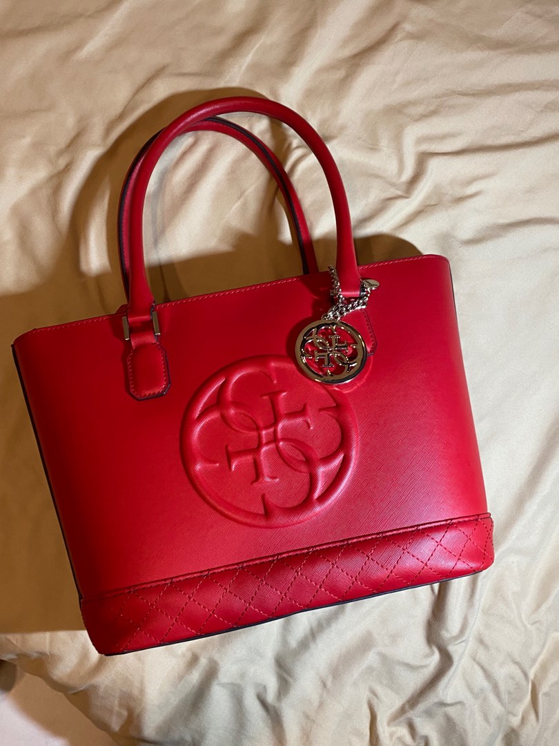 Guess Red Bag, Women's Fashion, Bags & Wallets, Shoulder Bags on Carousell