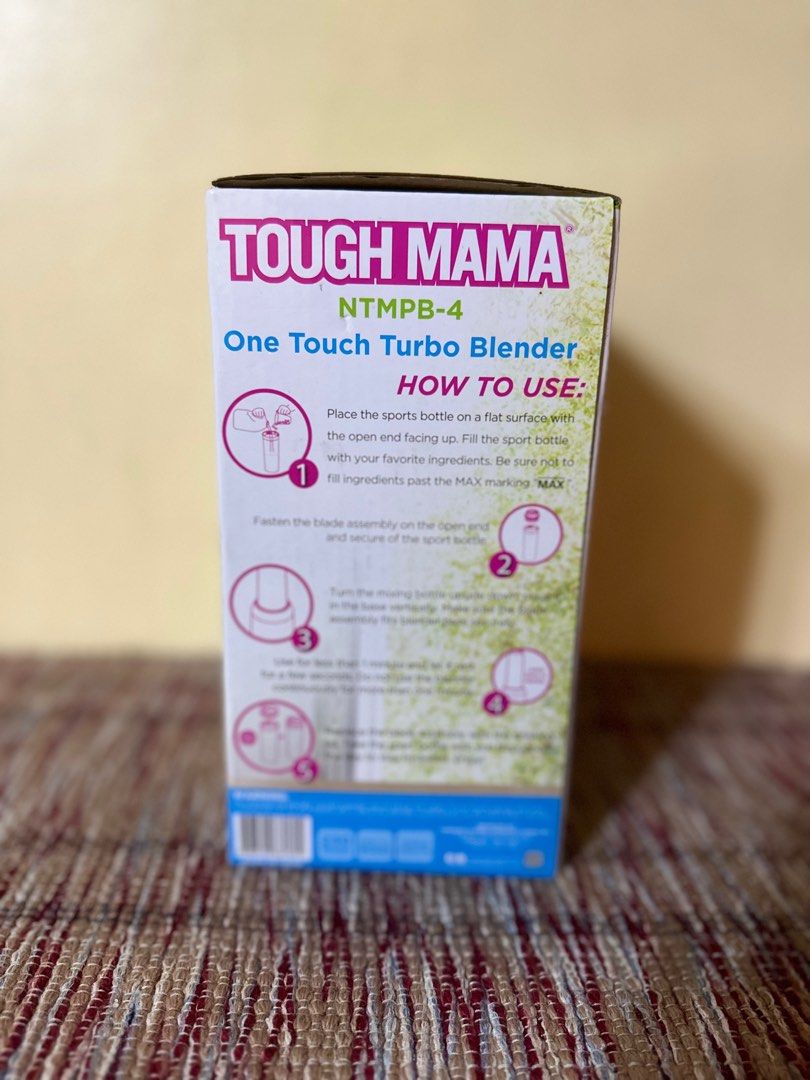 TOUGH MAMA One Touch Turbo Blender 500ml, TV & Home Appliances, Kitchen ...