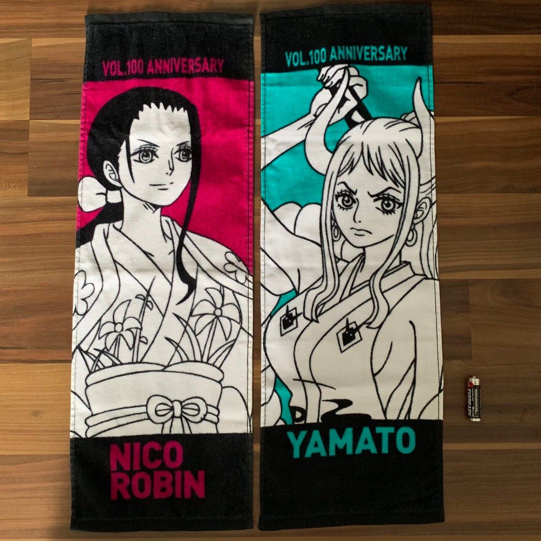 TOWEL ONEPIECE YAMATO & NICO ROBIN, Hobbies & Toys, Collectibles ...