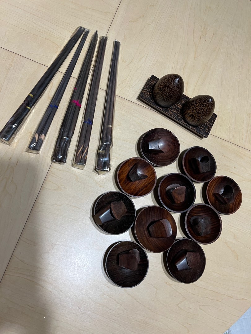 Traditional Thai wood table cutlery, Furniture & Home Living ...