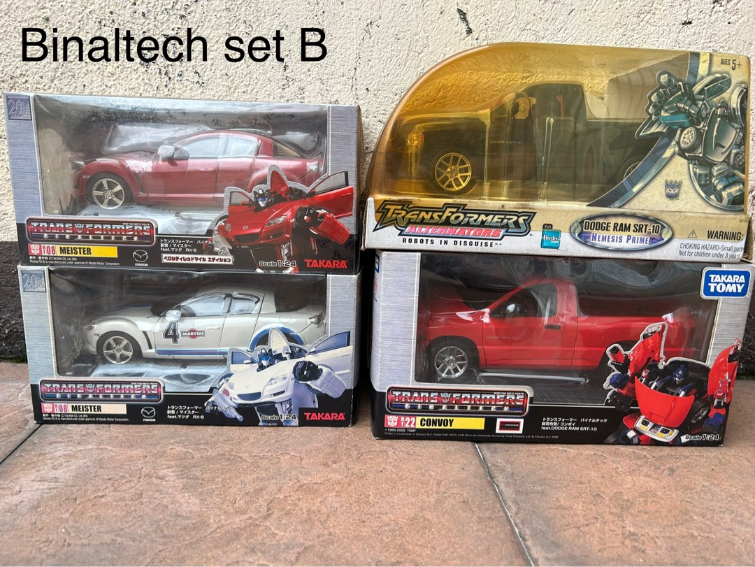 Transformers G1 Rare Binaltech lot B (Optimus Prime and Jazz), Hobbies ...