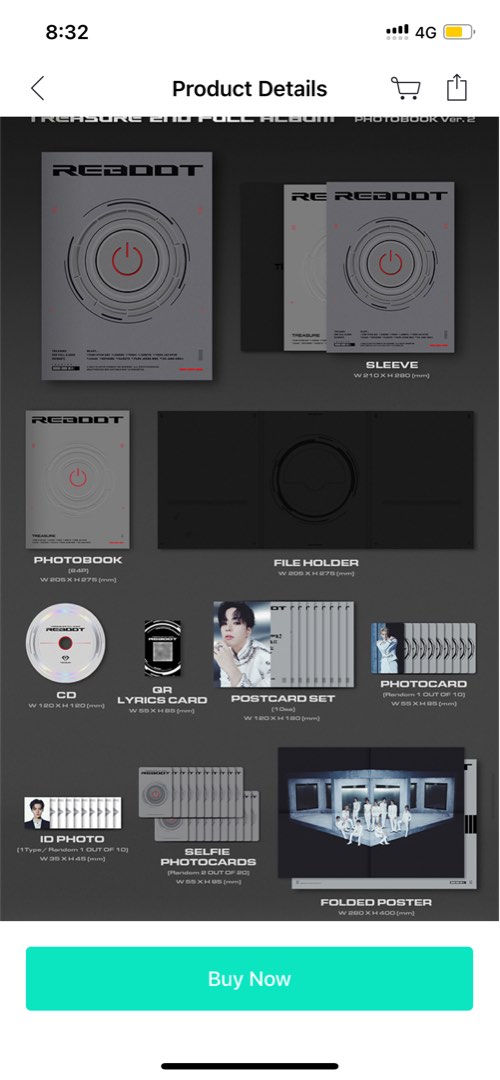 Treasure 二輯 REBOOT photobook ver, 興趣及遊戲, 收藏品及紀念品, 韓流 - Carousell