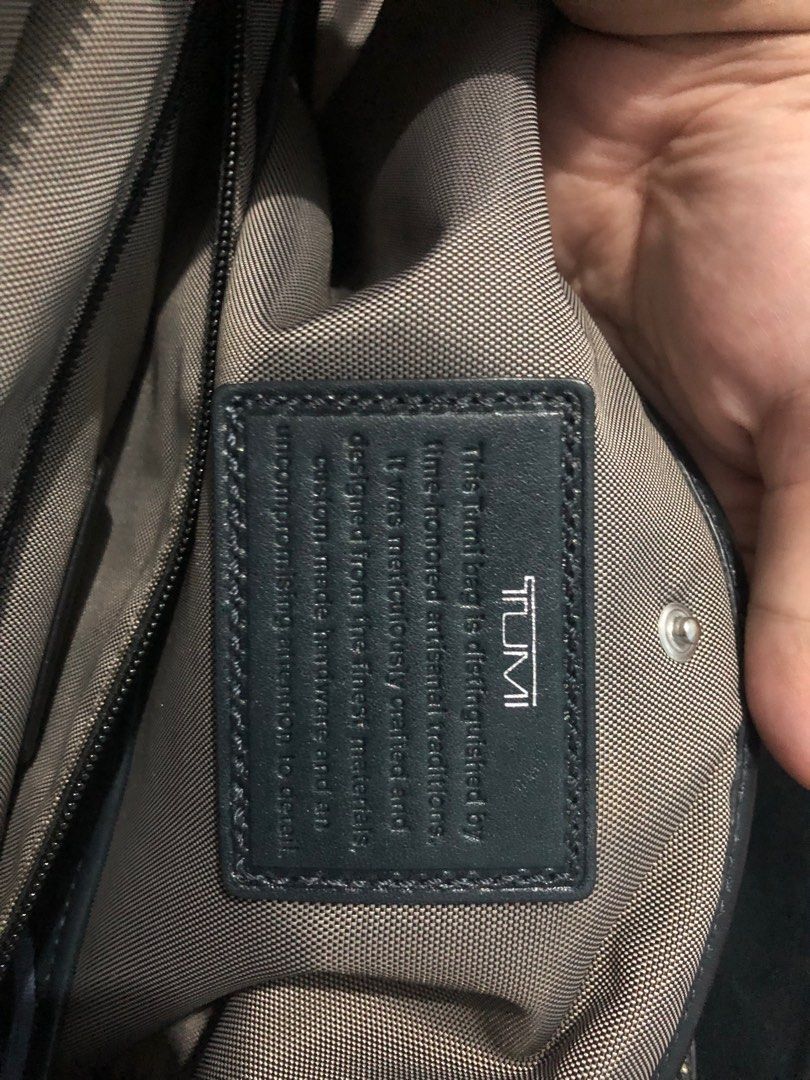 Tumi leather bag on Carousell