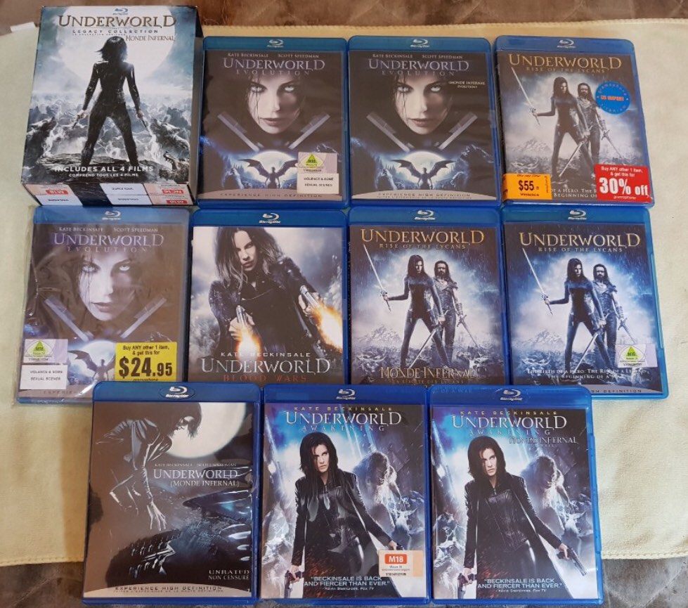 Underworld I-V 1st Press Original Blu-Ray Region A, Hobbies & Toys ...