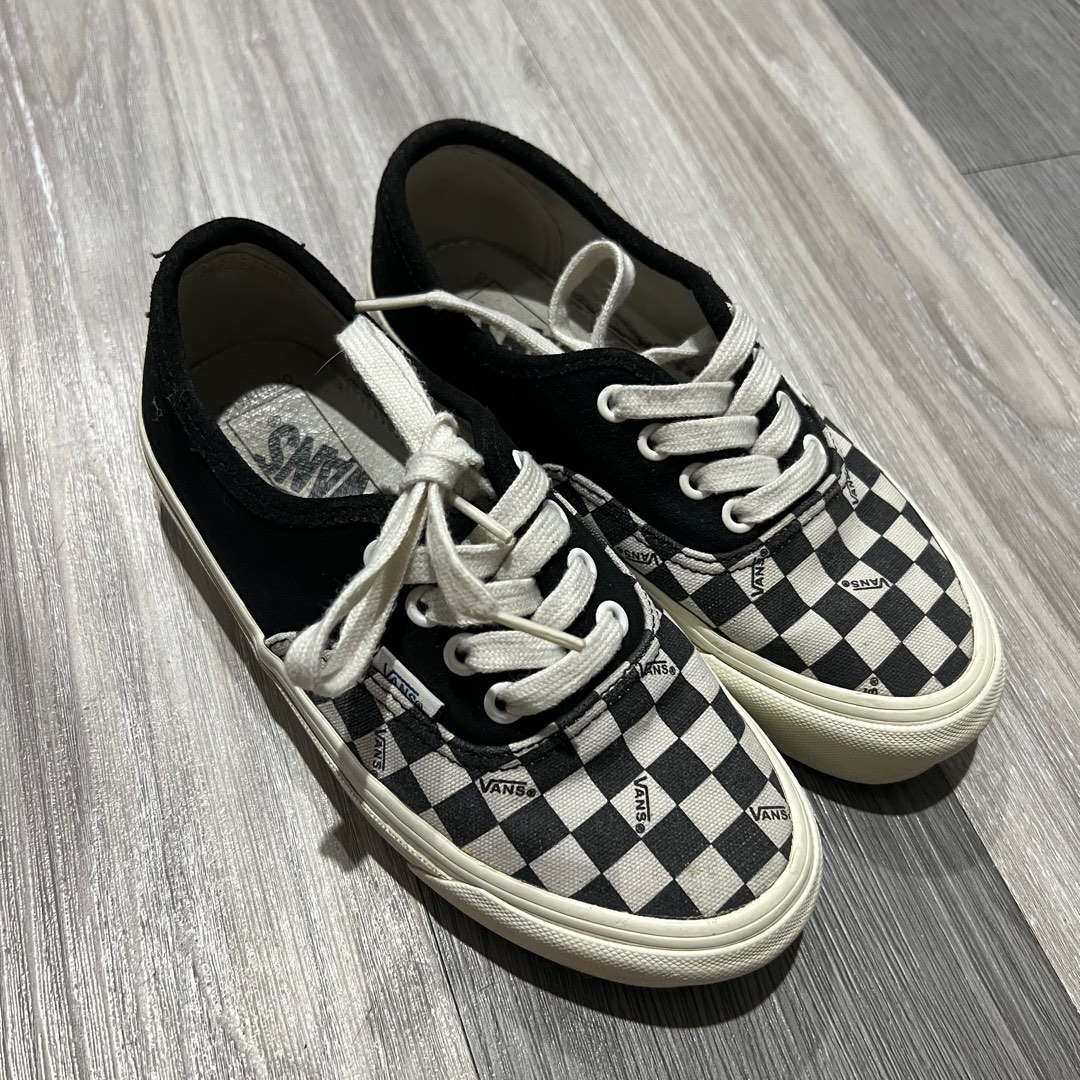 Vans Vault OG Authentic Original Checkerboard, Fesyen Wanita, Sepatu di ...