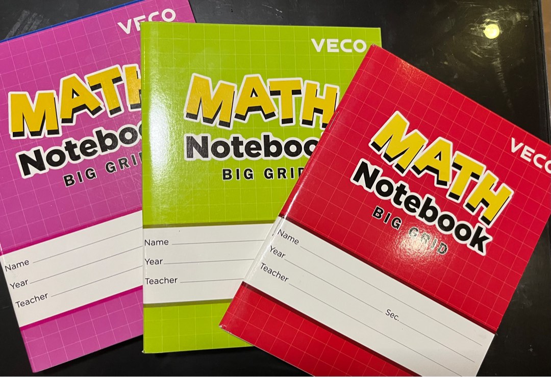 Veco Math notebook big grid, Hobbies & Toys, Stationary & Craft ...