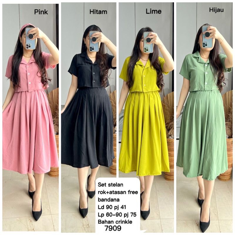 VERSI ONE SET ROK, Fesyen Wanita, Pakaian Wanita, Gaun & Rok di Carousell