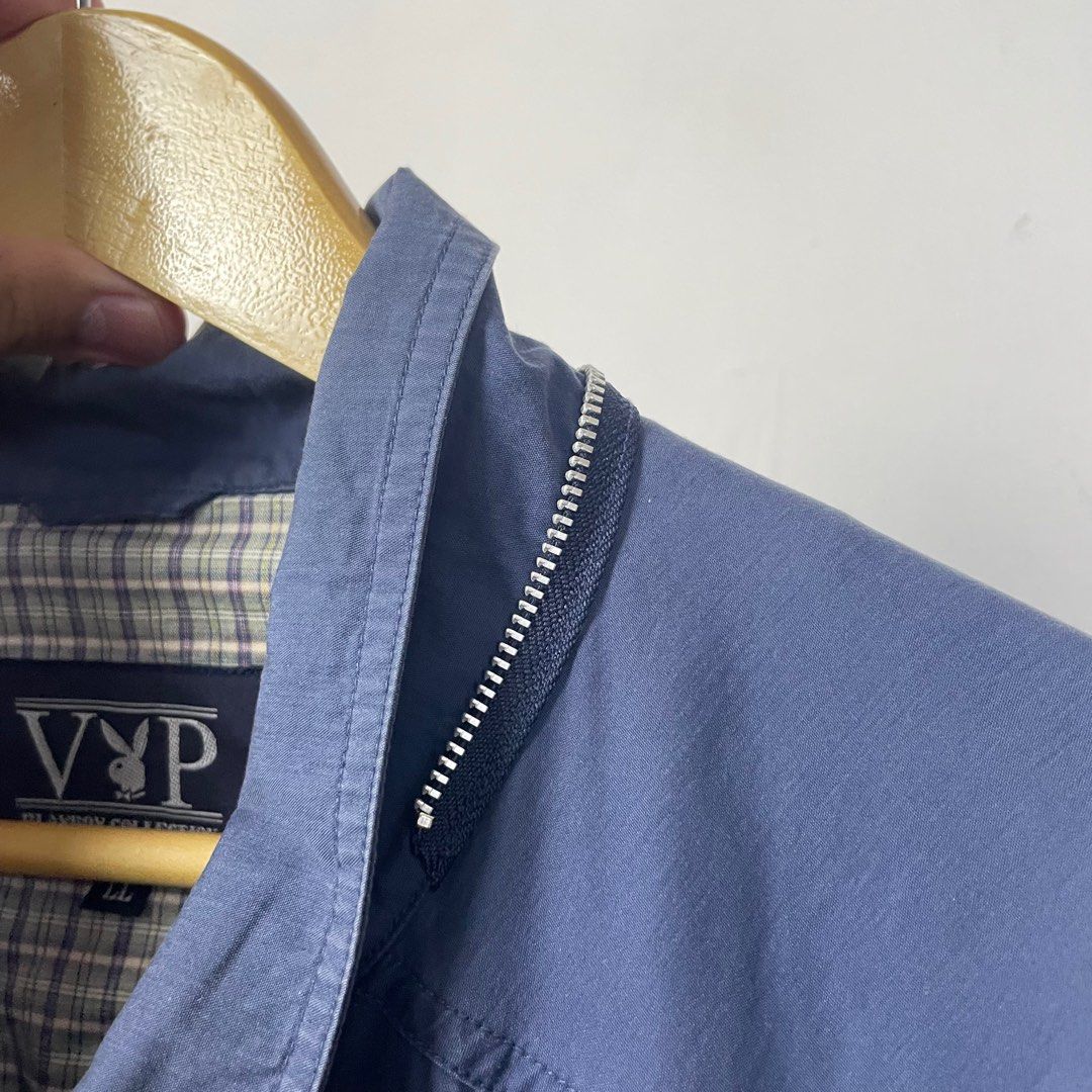 Vintage VIP Playboy Button Up Windbreaker Jacket, Men's Fashion, Coats ...