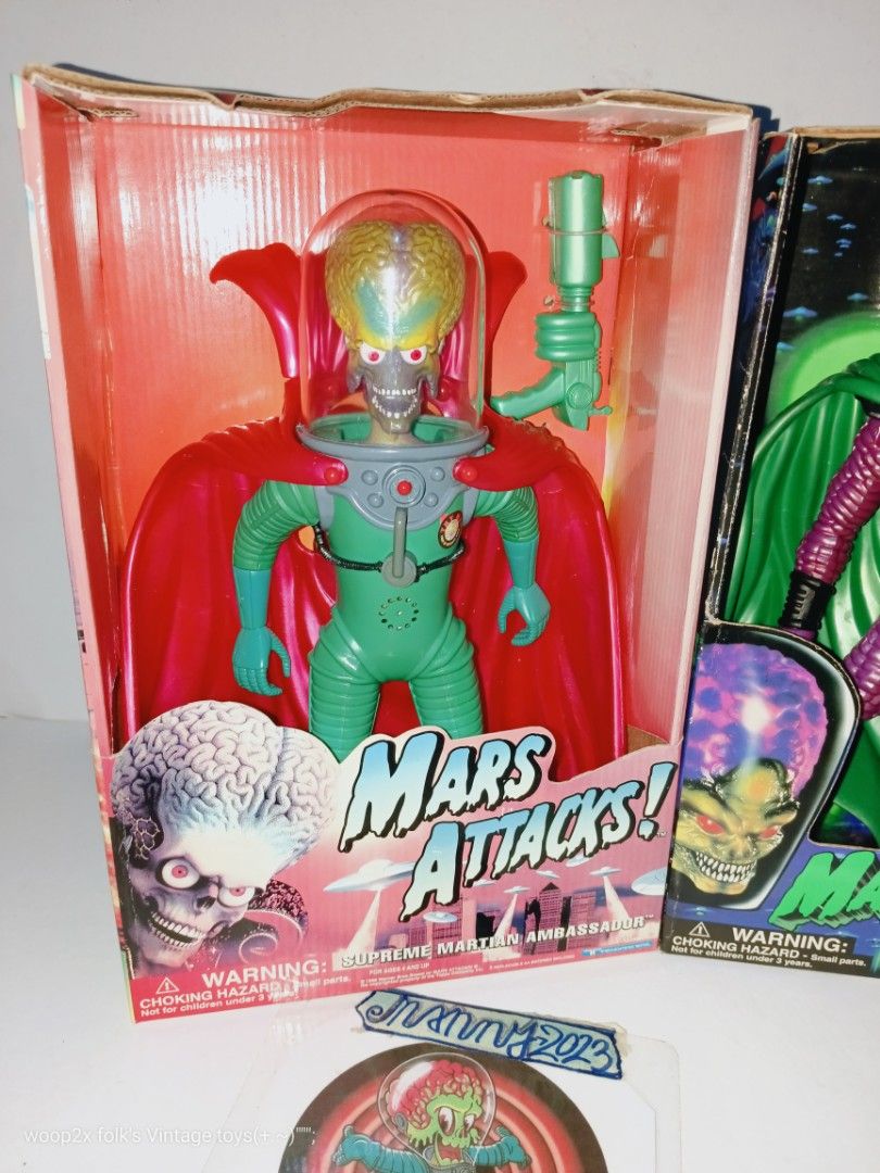 Vintage.MARS ATTACK=4K EACH.,BIB CHECK ,WORKING GIMMICK ,MINT CONDITION., Hobbies & Toys, Toys ...