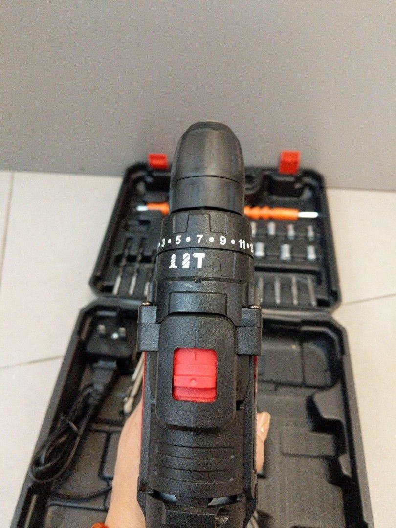 全新wall hammer drill cordless battery power driver set 16.8V無綫衝擊鑽,電批一電一 ...