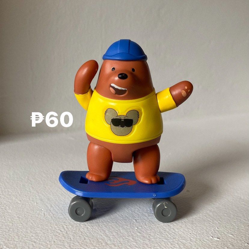 We Bare Bears Grizz Panpan Ice Bear Mcdo Happy Meal Toys Grizzly Panda Icebear Mcdonalds Toy