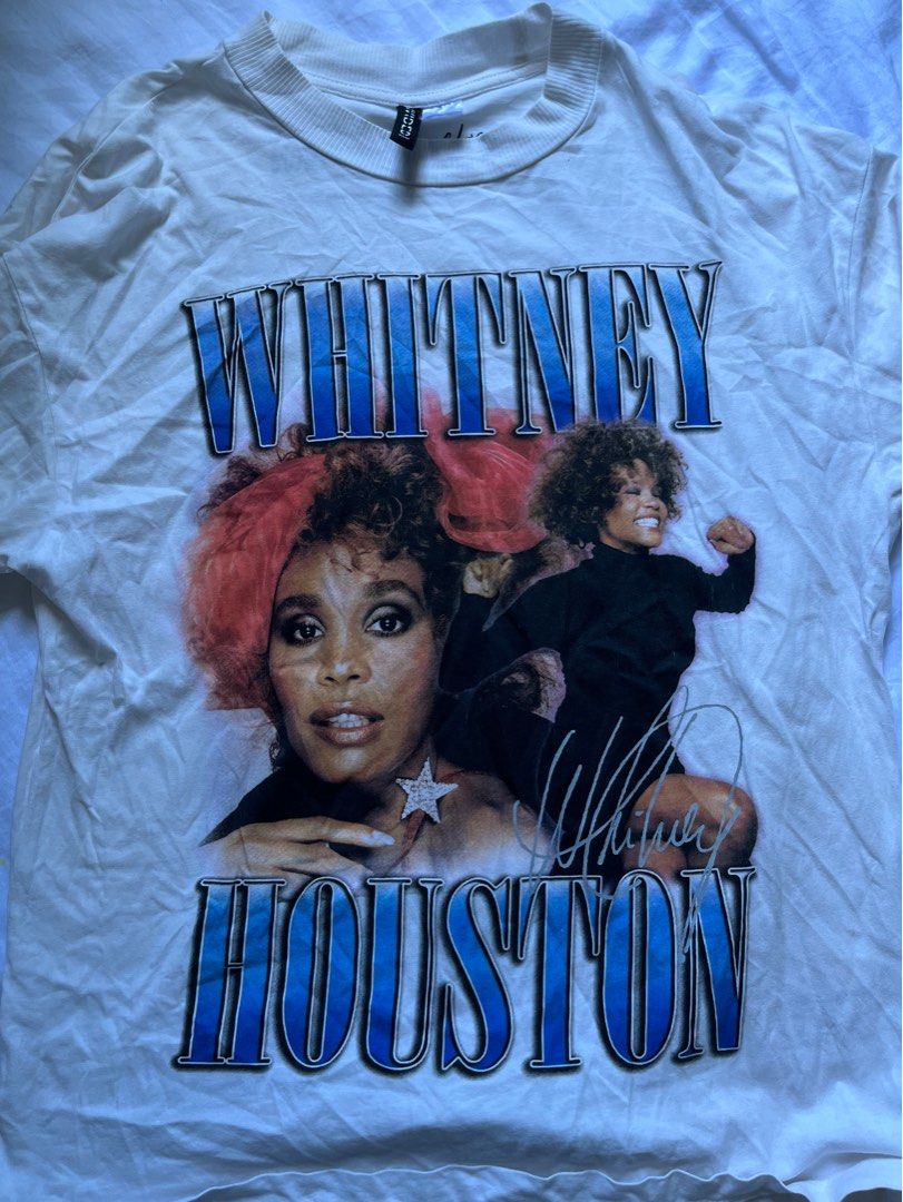 WHITNEY HOUSTON graphic tee, Women's Fashion, Tops, Shirts on Carousell