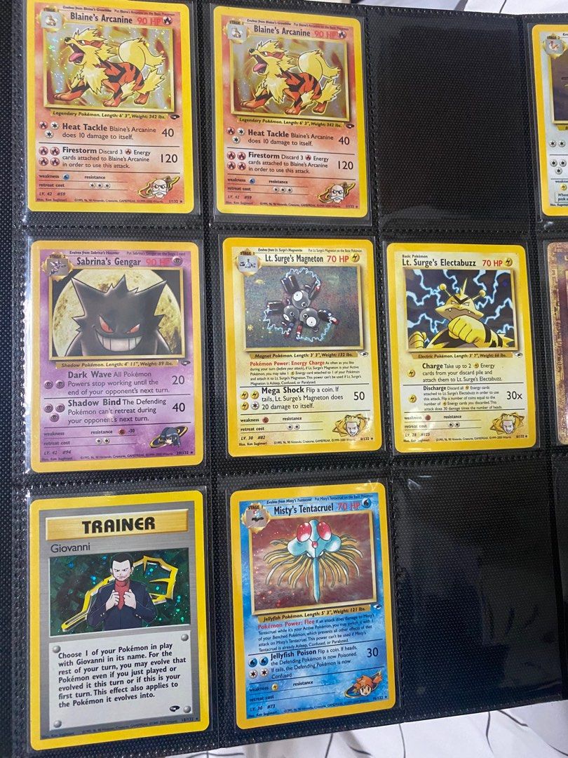 WOTC gym heroes and gym challenge holos vintage pokemon cards tcg ...