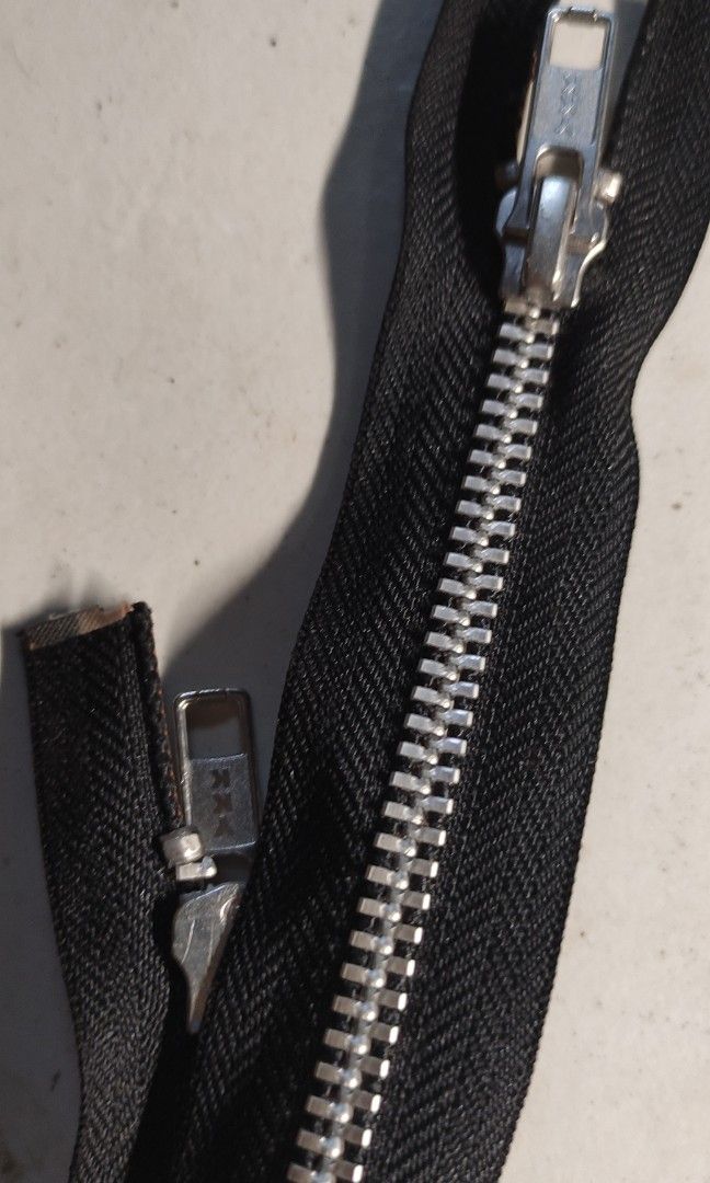ykk original black aluminum size 5 zipper brand new made in Japan Heavy ...